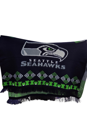 Poncho Seattle Seahawks Fans -Inspired Fleece Poncho | Cozy Oversized ...
