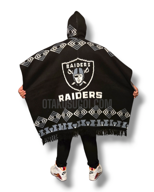 Poncho Raiders Football Fans - Otakusugoishop